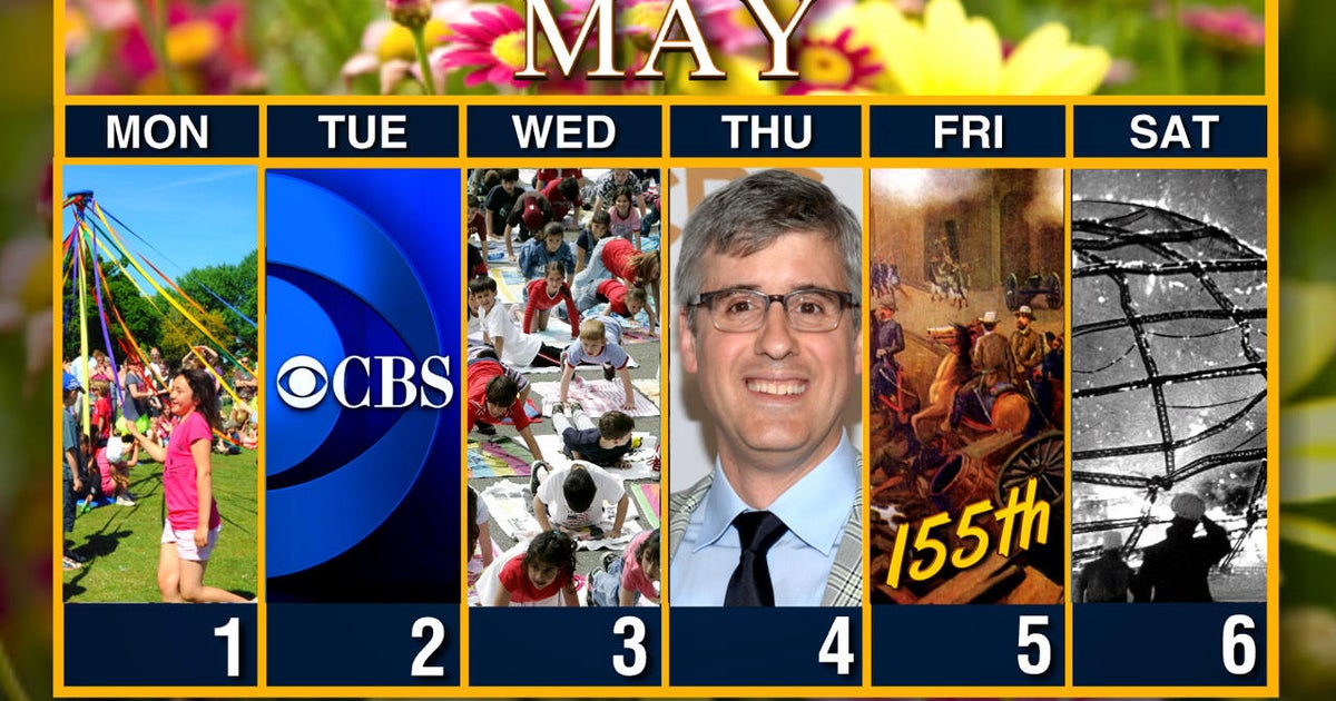 Calendar: Week of May 1 - CBS News