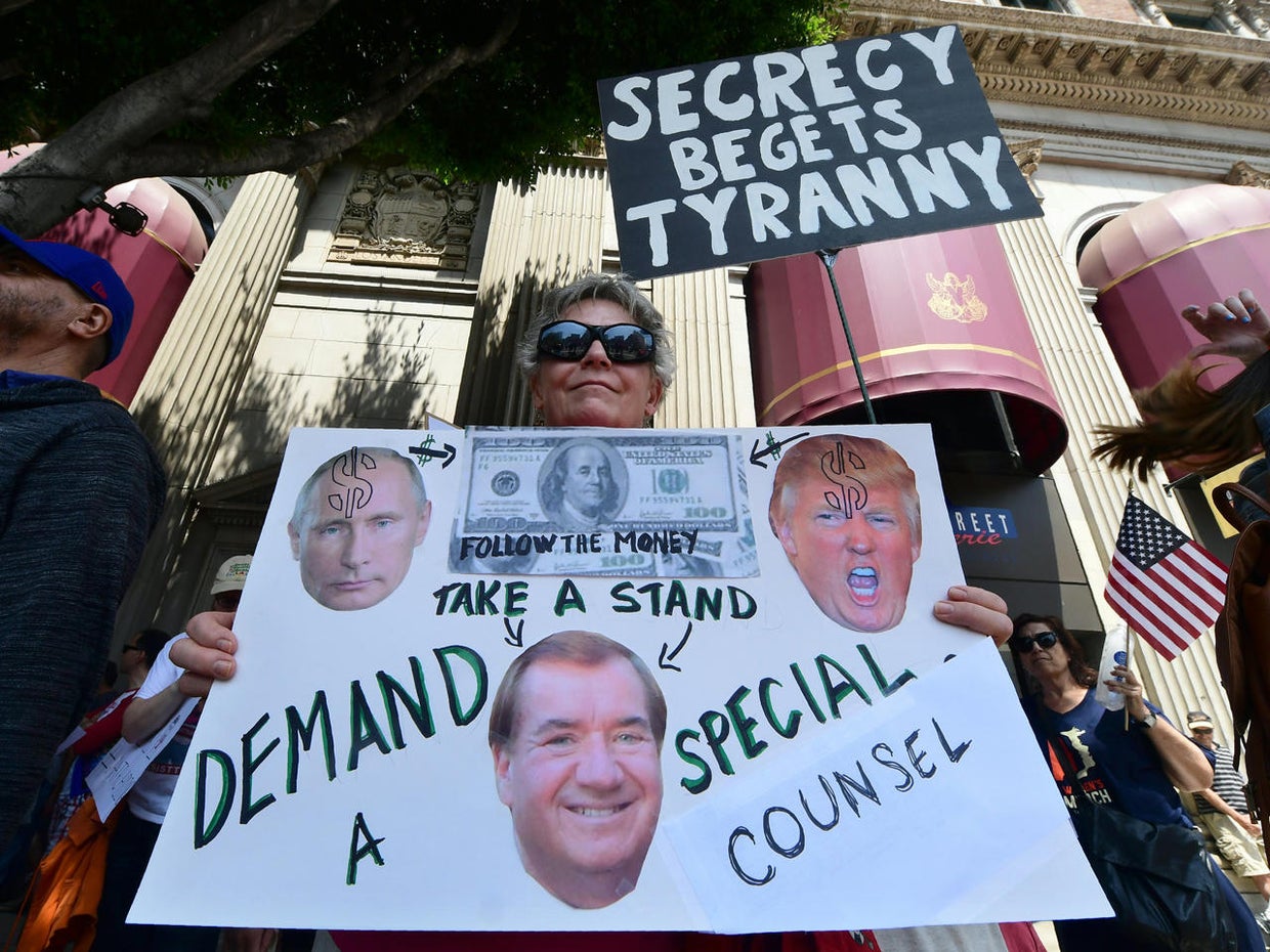 Anti-Trump protesters "March for Truth"