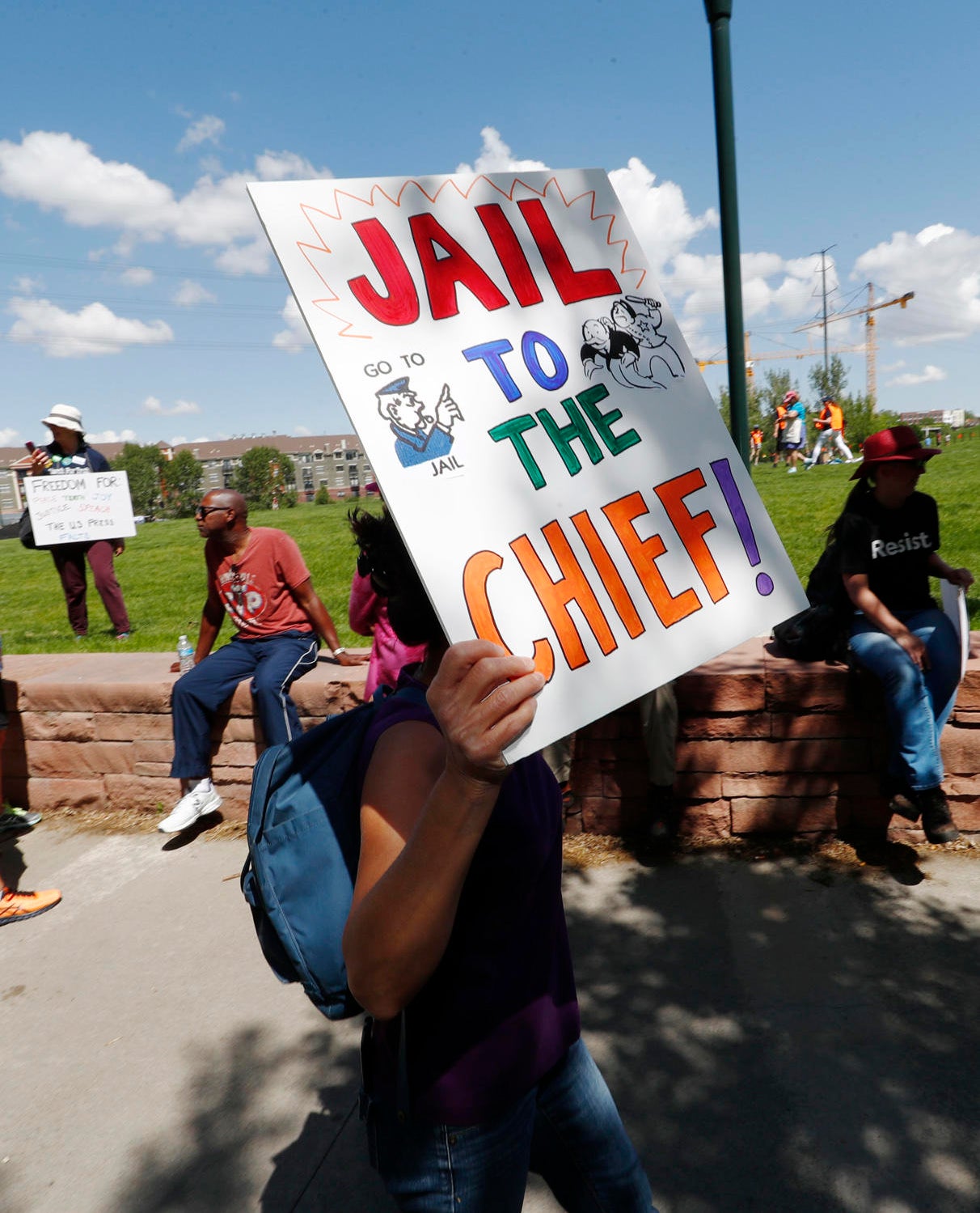 Anti-Trump protesters "March for Truth"
