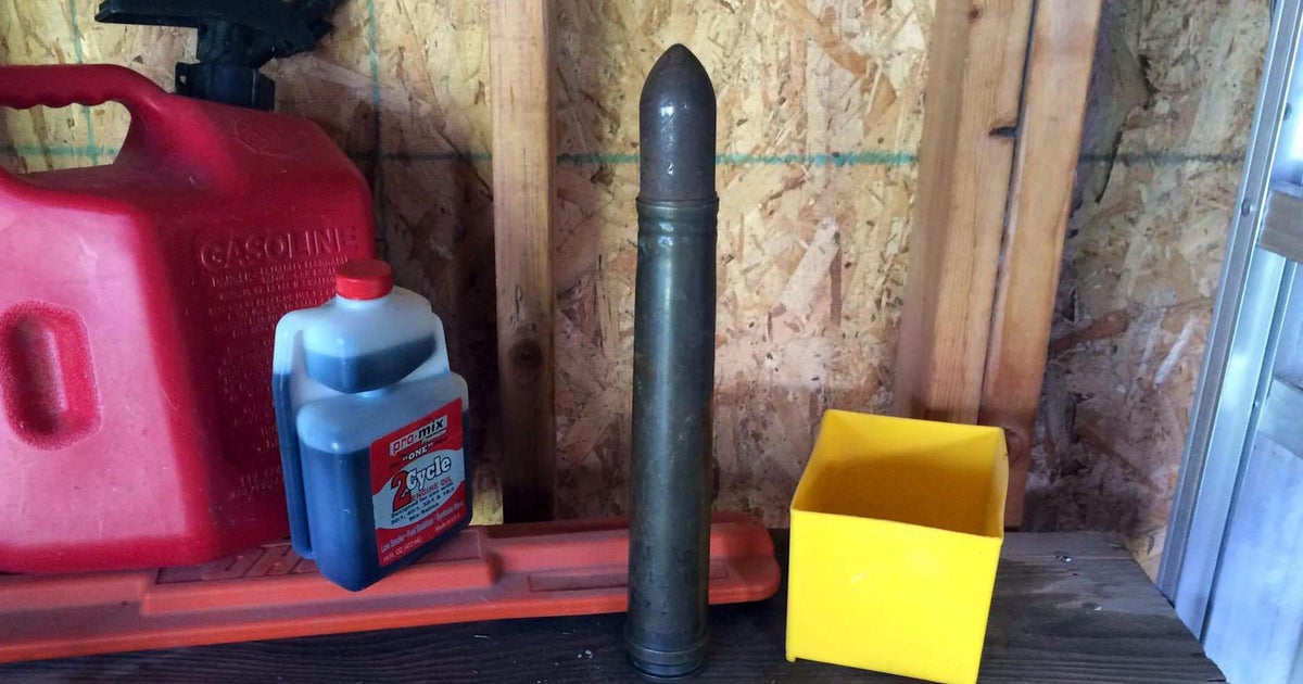 Woman discovers 1938 Nazi explosive in her parents' shed - CBS News