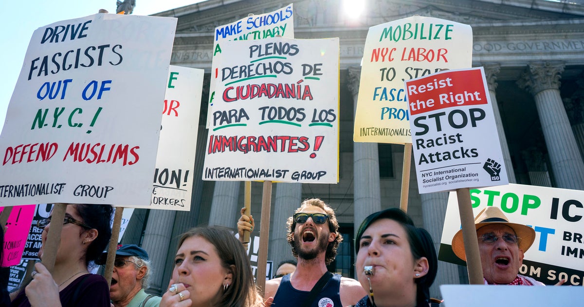 Anti-Islamic law rallies underway in cities across U.S. - CBS News