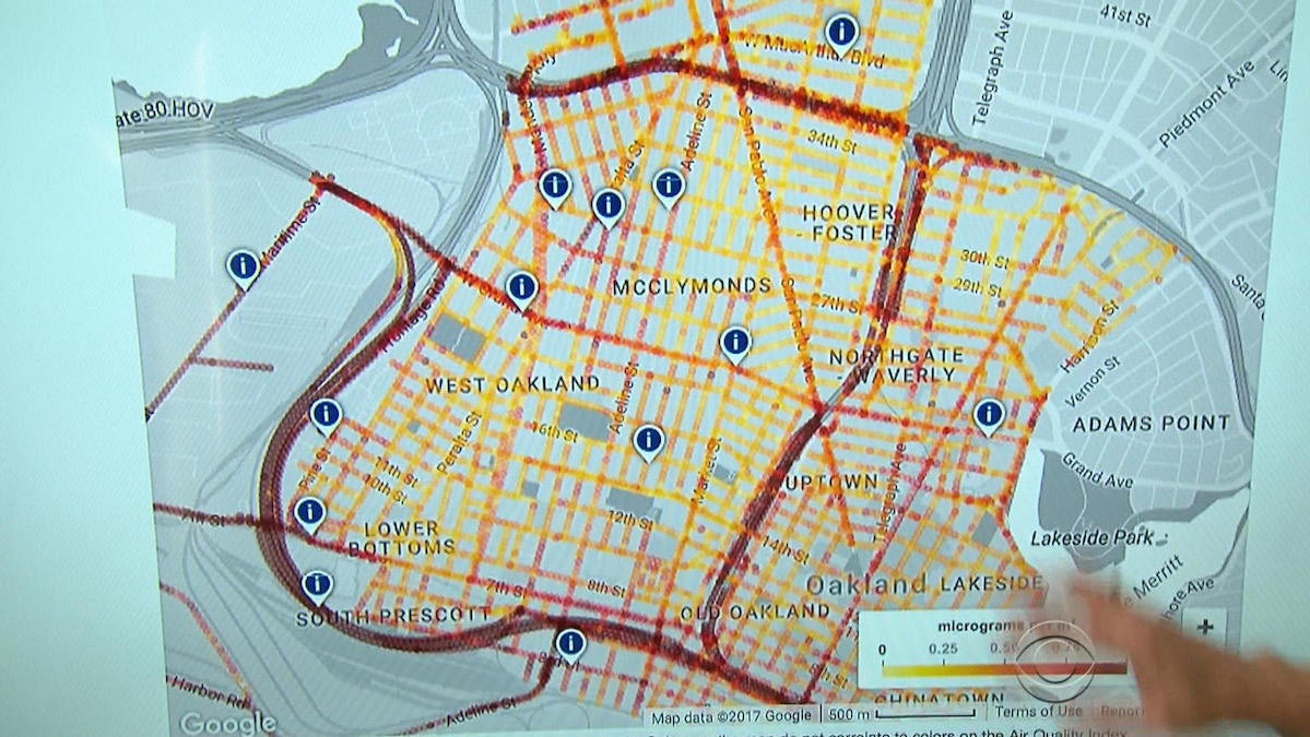 Google now tracks air pollution when mapping streets - CBS News