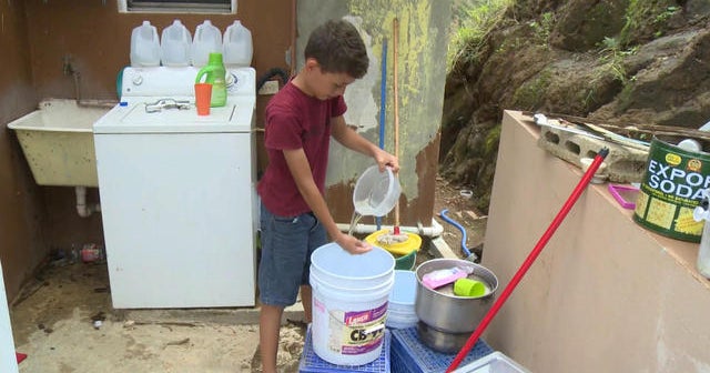 Weeks after Maria, clean water remains scarce in Puerto Rico - CBS News