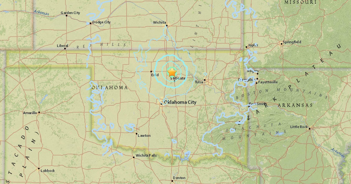 4.2 magnitude earthquake strikes Oklahoma - CBS News