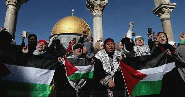 Protests, angry demonstrations in Palestinian territories - CBS News