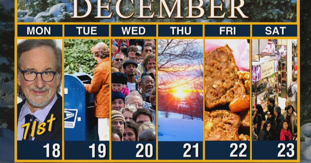 Calendar: Week of December 18 - CBS News