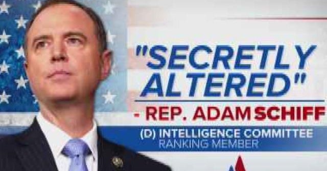 Schiff: Memo was altered before reaching White House - CBS News