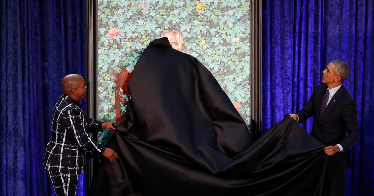 Portraits of Obamas unveiled at Smithsonian National Portrait Gallery ...