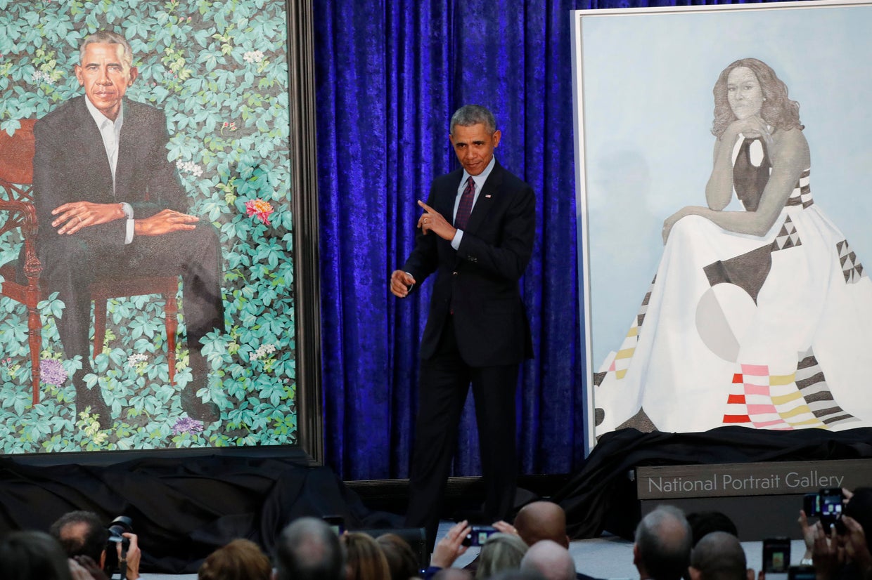 Portraits of Obamas unveiled at Smithsonian National Portrait Gallery ...