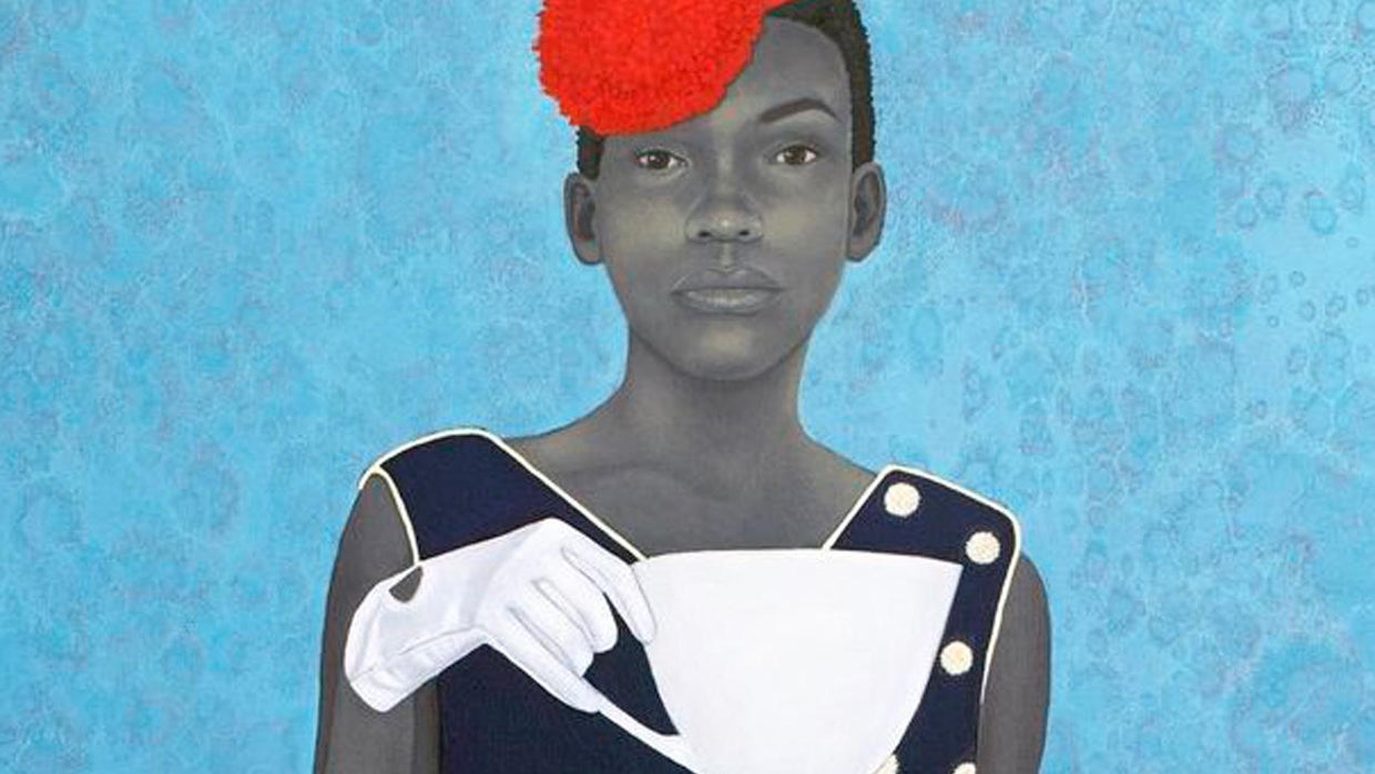 A portrait of artist Amy Sherald - CBS News