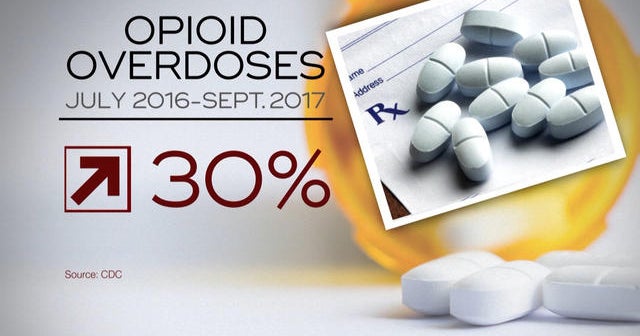 Opioid overdoses spike 30 percent, hospitals report - CBS News