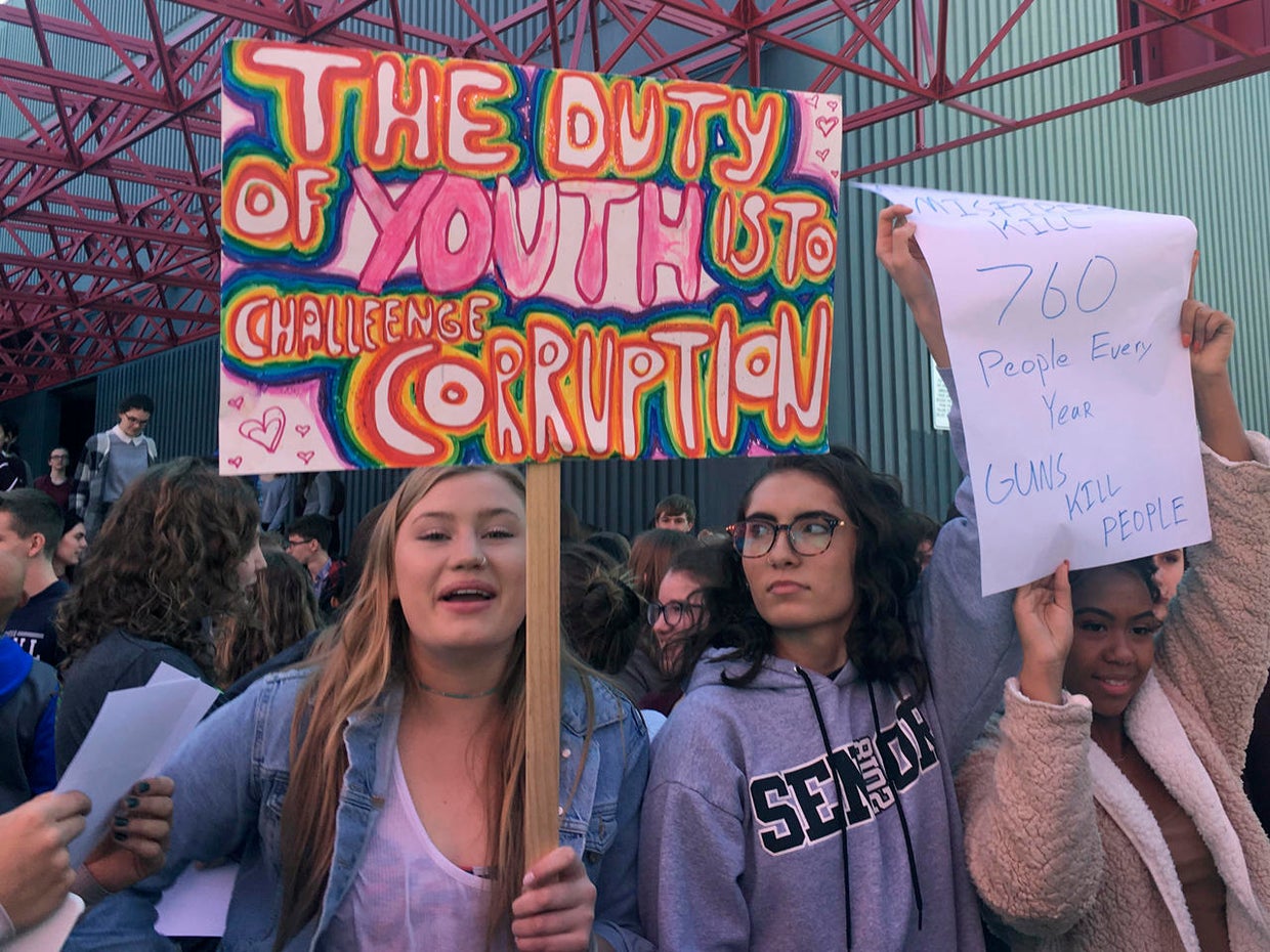 Student walkouts across U.S. protest gun violence