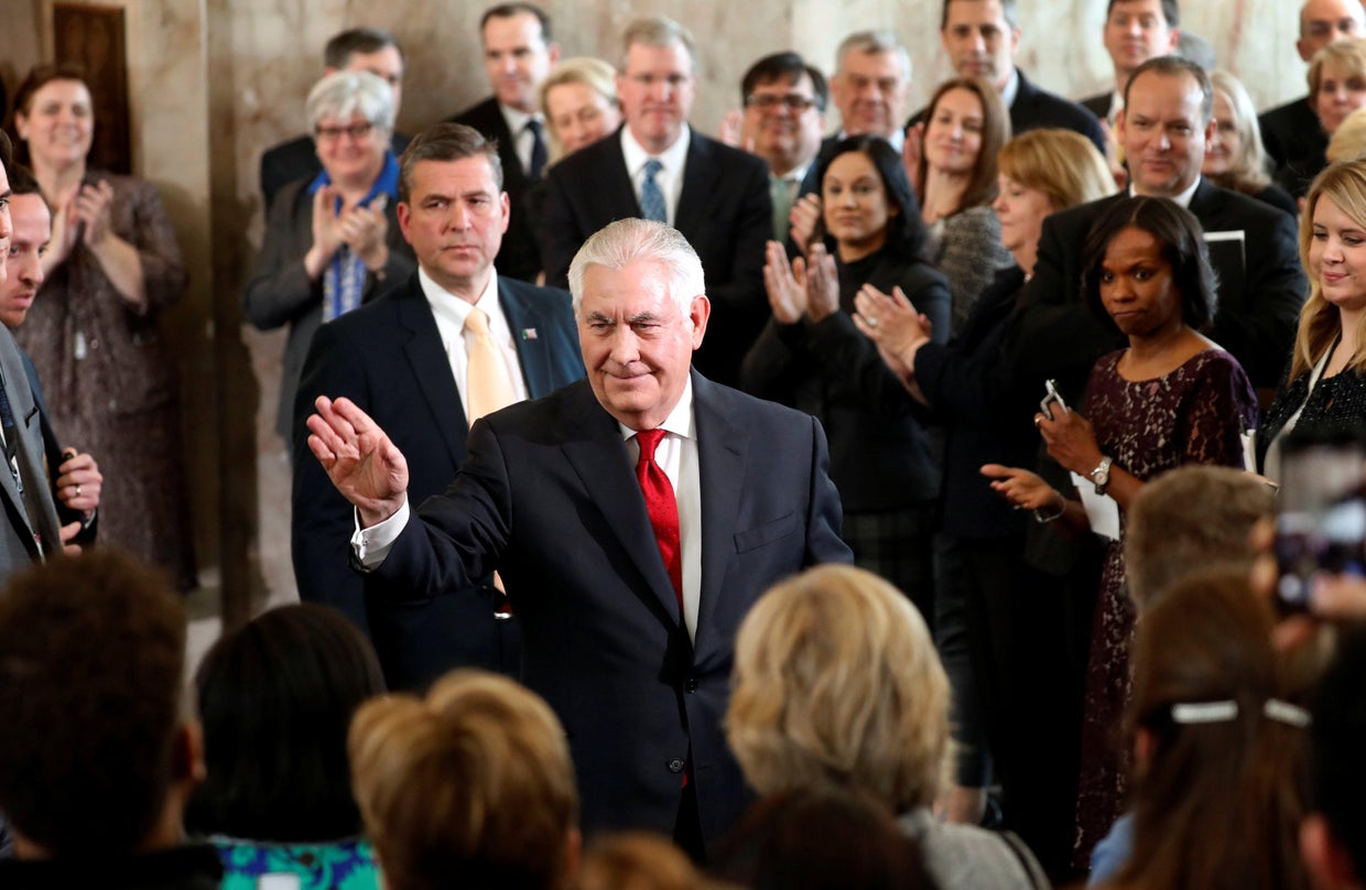 Outgoing Secretary of State Rex Tillerson says farewell, doesn't ...