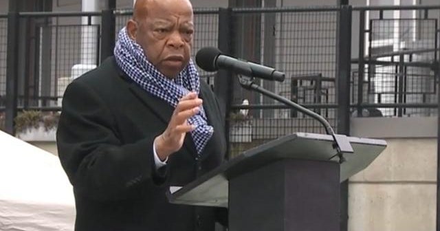 Rep. John Lewis honors Martin Luther King Jr. - CBS News