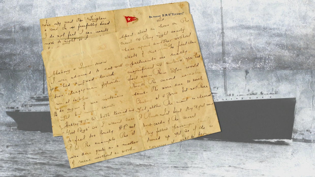 Rare dispatches from the Titanic head to auction - CBS News