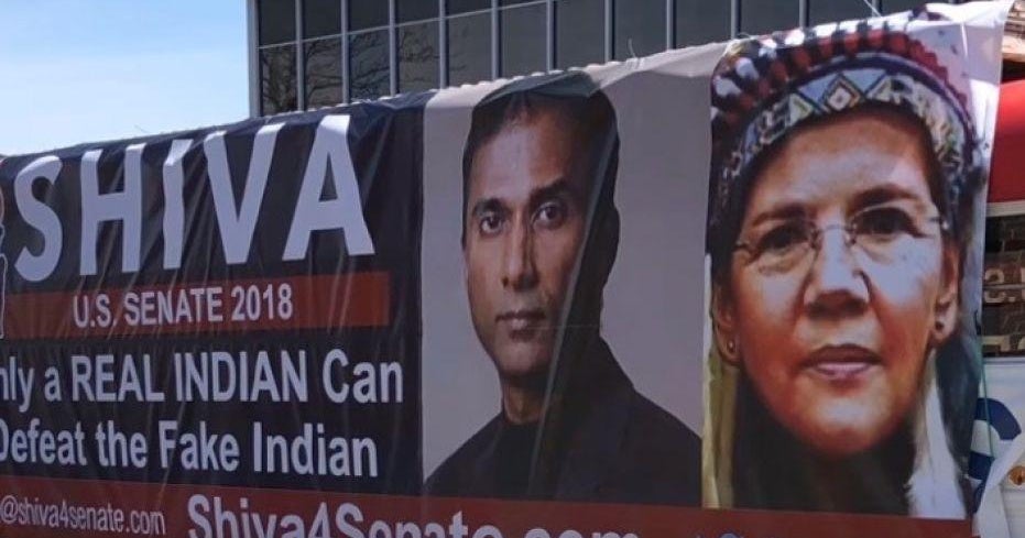 "Real Indian" running against Sen. Elizabeth Warren defends sign ...