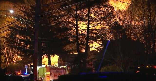 House explodes while police on scene for barricaded person - CBS News