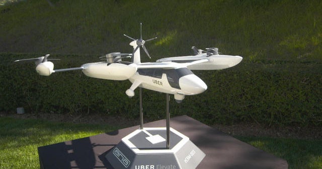 First look at Uber's flying taxi models - CBS News