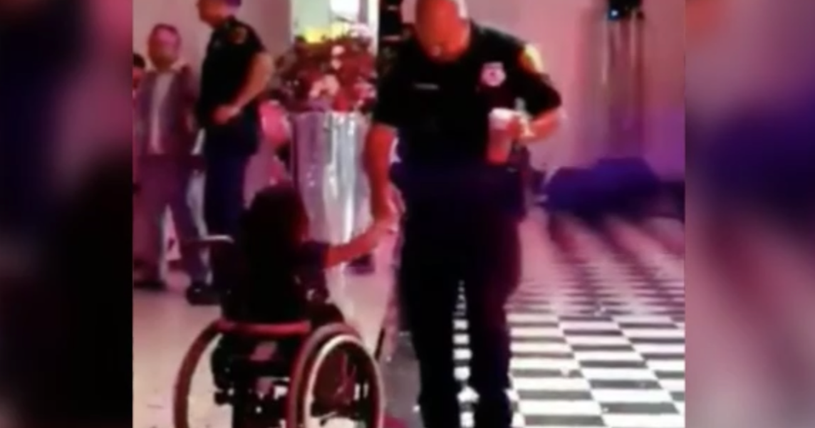 Video shows Houston police officer dancing with girl in wheelchair at ...