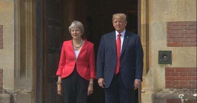Key moments from the Trump-May press conference - CBS News