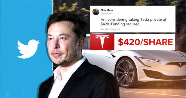 Elon Musk Startles Wall Street With Tweet On Possibly Taking Tesla