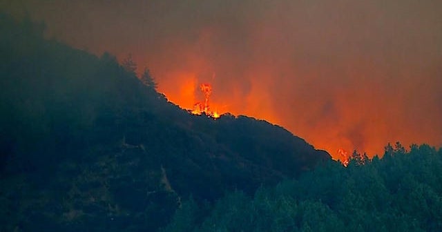 California's Holy Fire burns 18,000 acres south of Los Angeles - CBS News