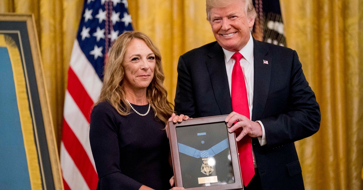 Trump awards posthumous Medal of Honor to late airman - CBS News
