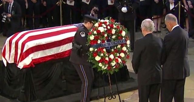 Sen. John McCain lies in state at U.S. Capitol - CBS News