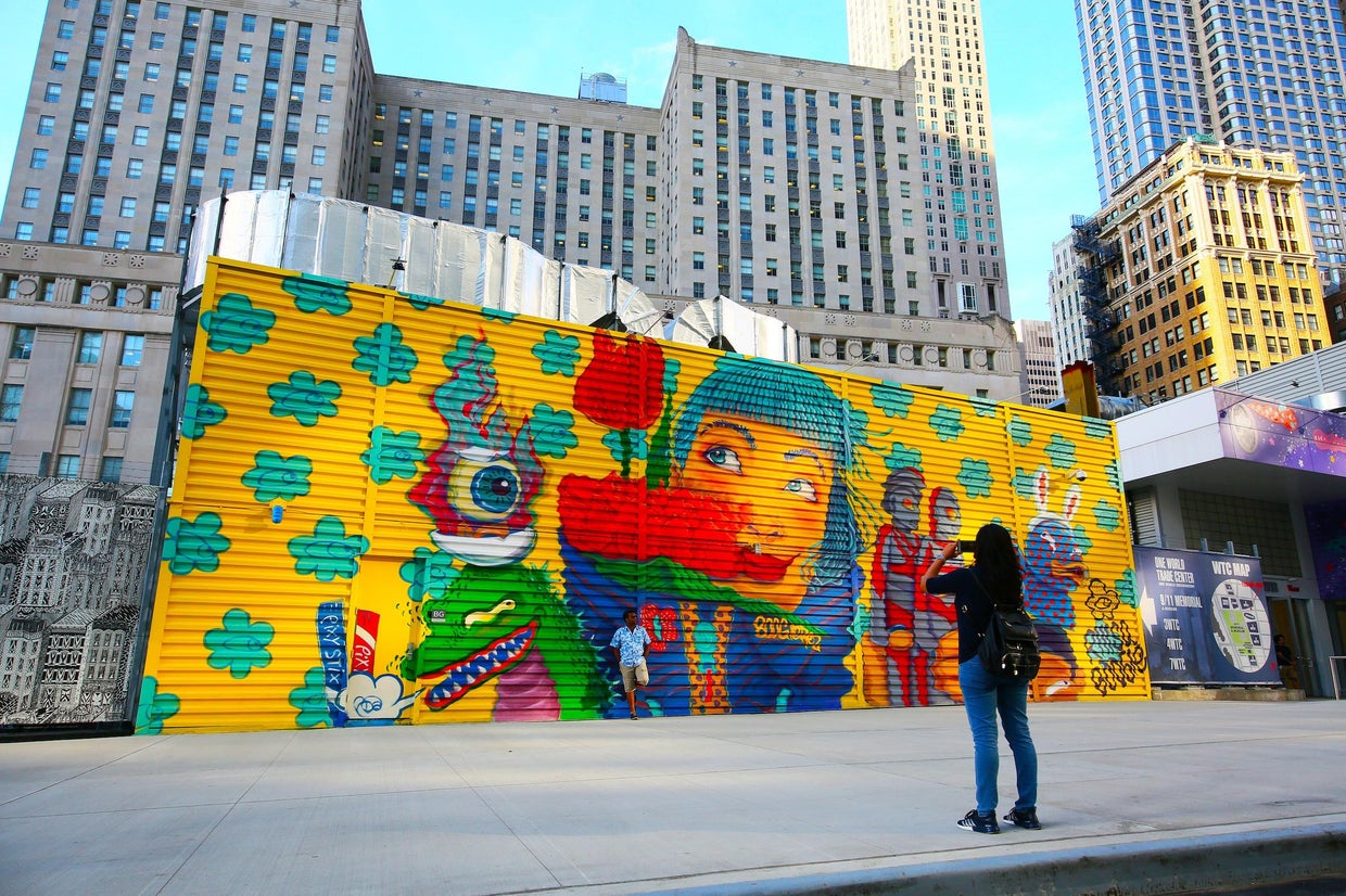Graffiti rises at the World Trade Center site