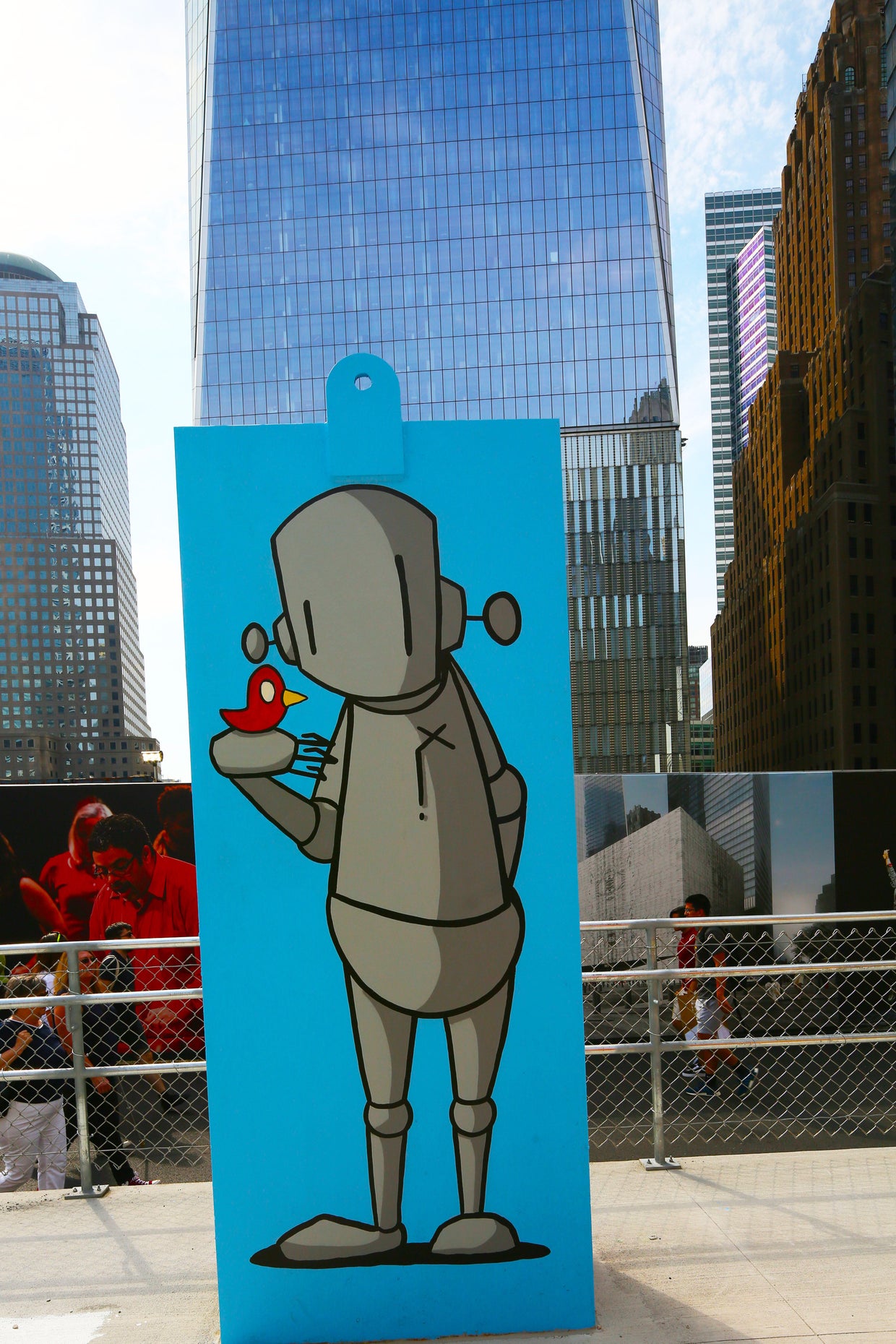 Graffiti rises at the World Trade Center site