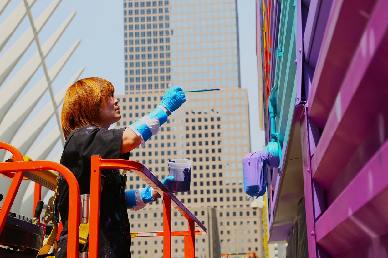 Graffiti rises at the World Trade Center site
