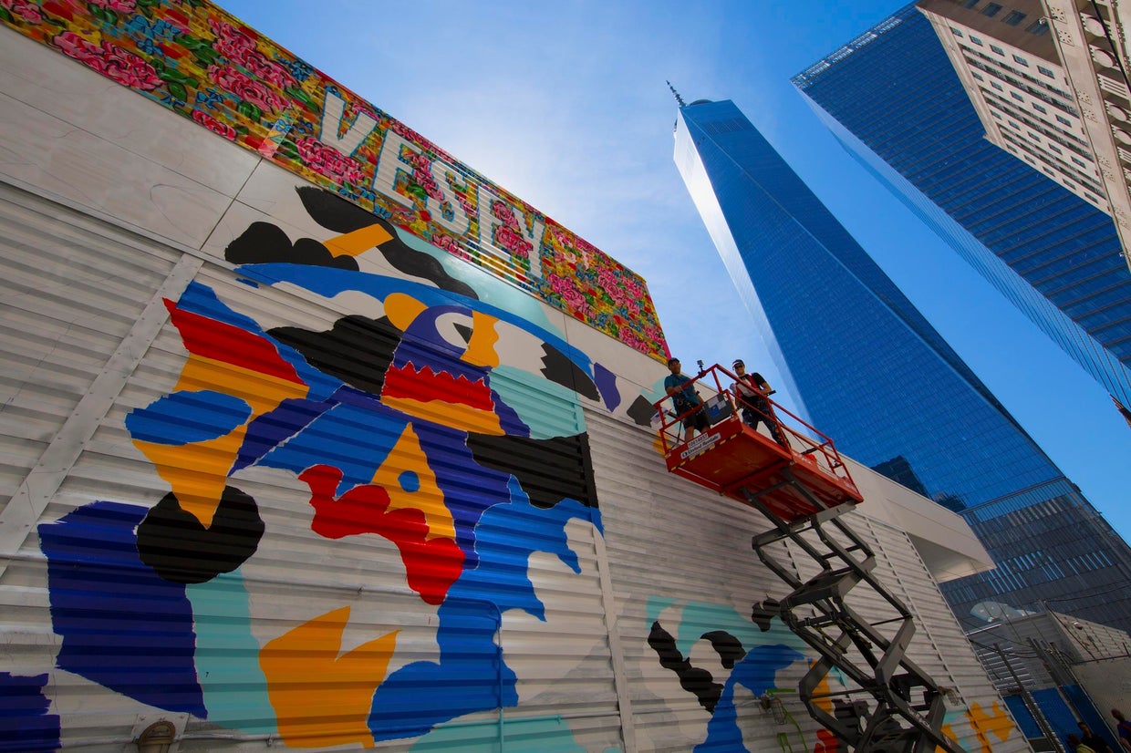 Graffiti rises at the World Trade Center site