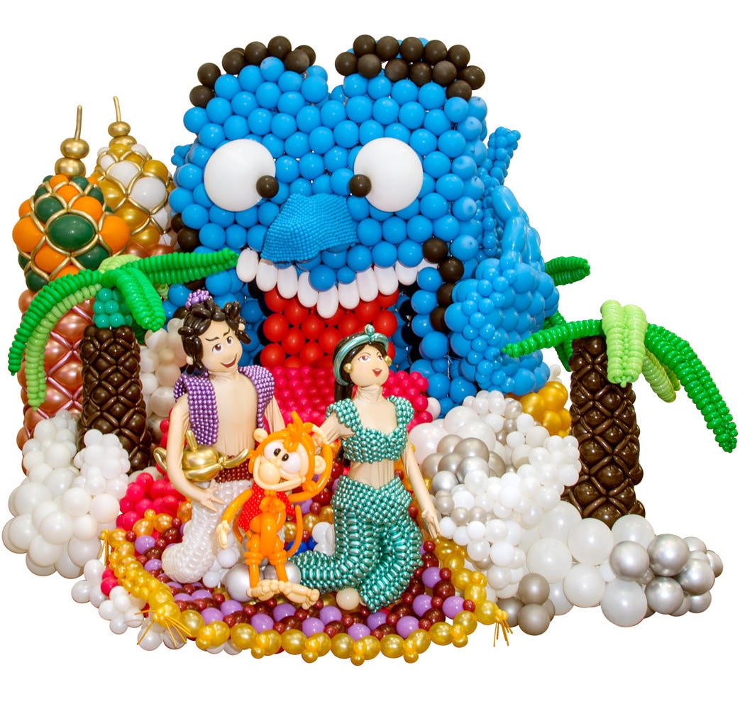 Art made of balloons