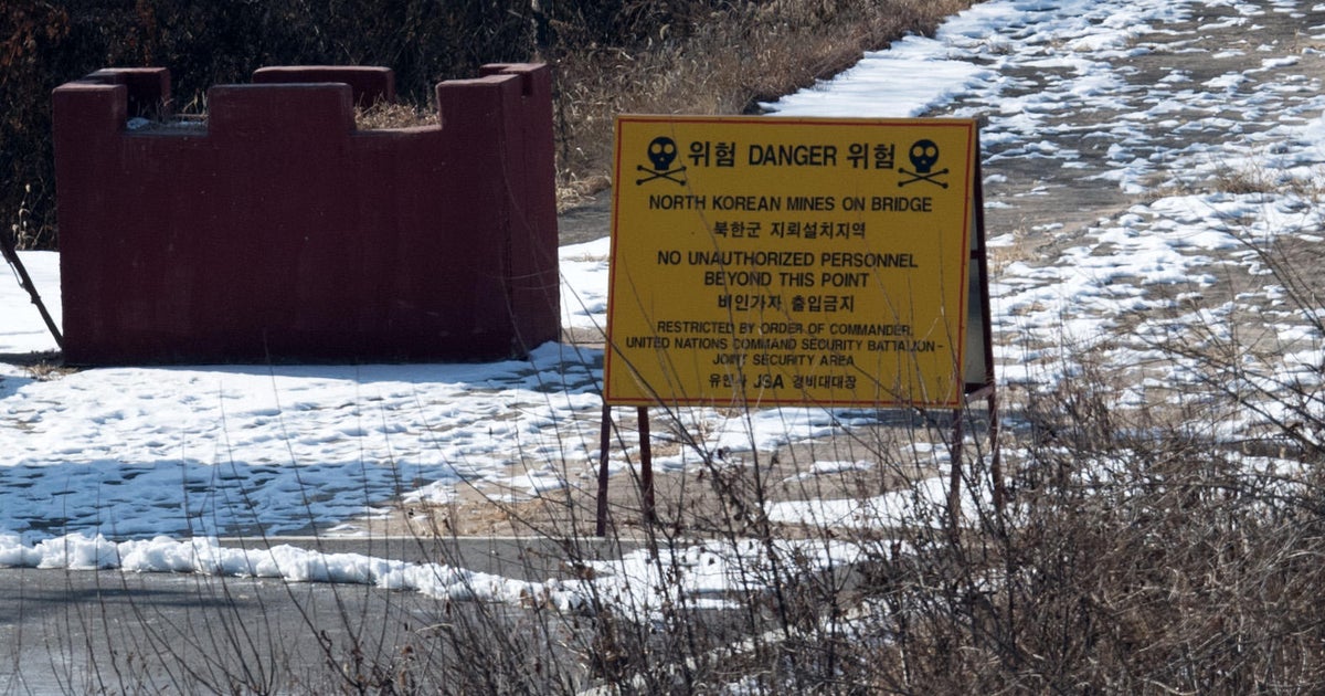 North Korea and South Korea removing land mines along DMZ at Panmunjom ...
