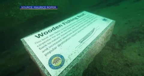 New Underwater State Park In California Showcases Sunken Boats - CBS ...