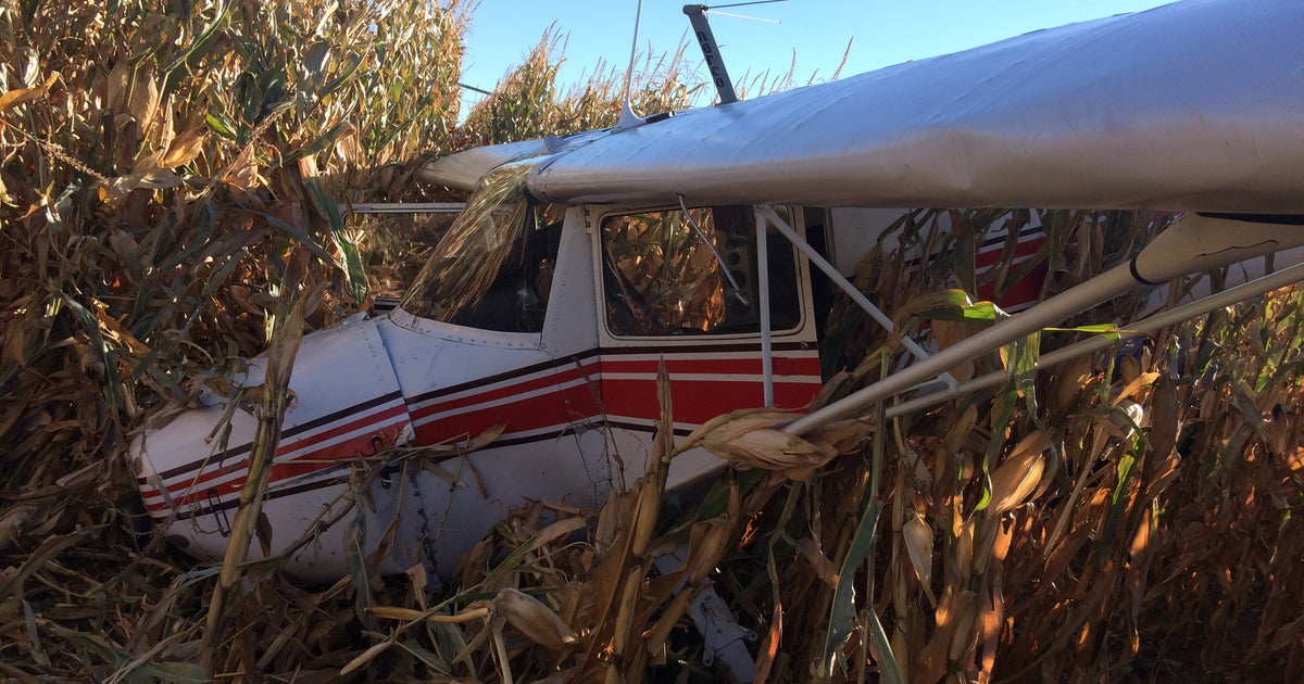 Two Injured After Small Plane Crashes Into Cornfield - CBS Colorado