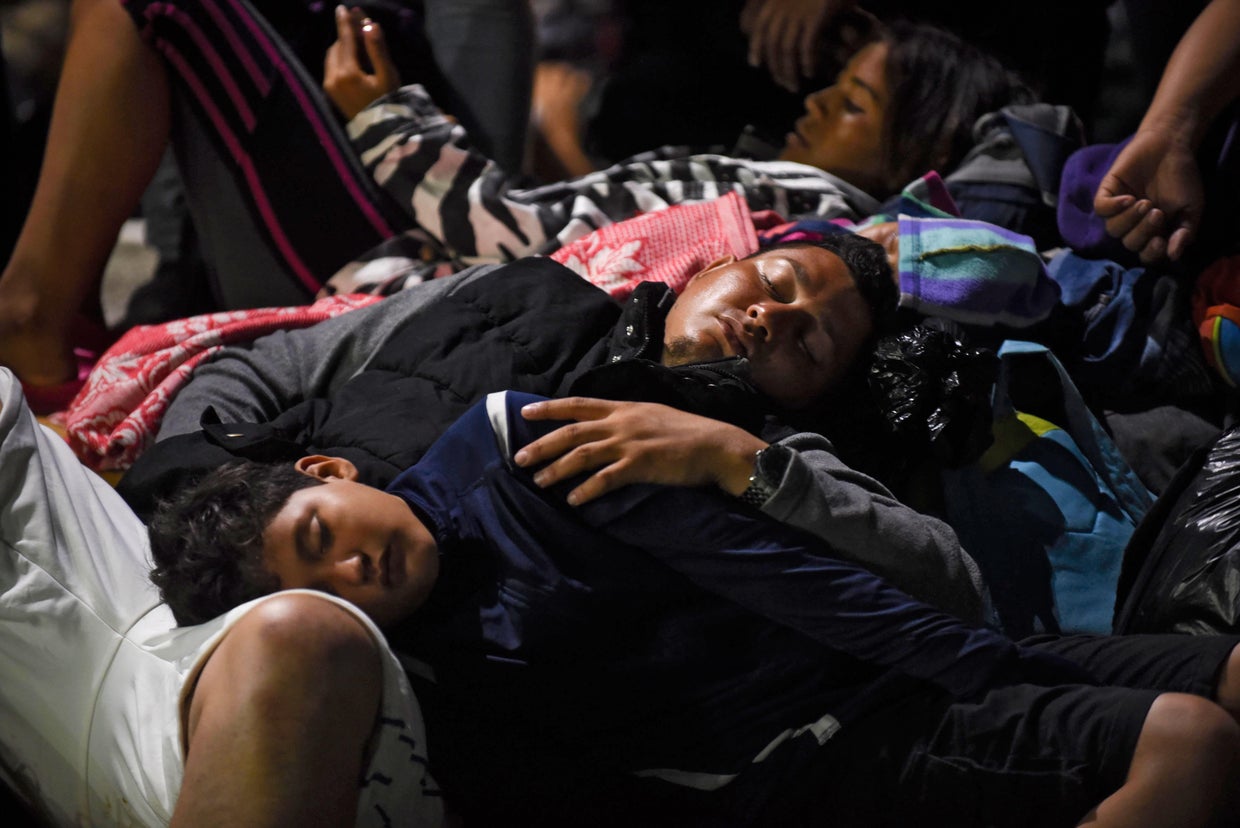 Migrant caravan seeks refuge