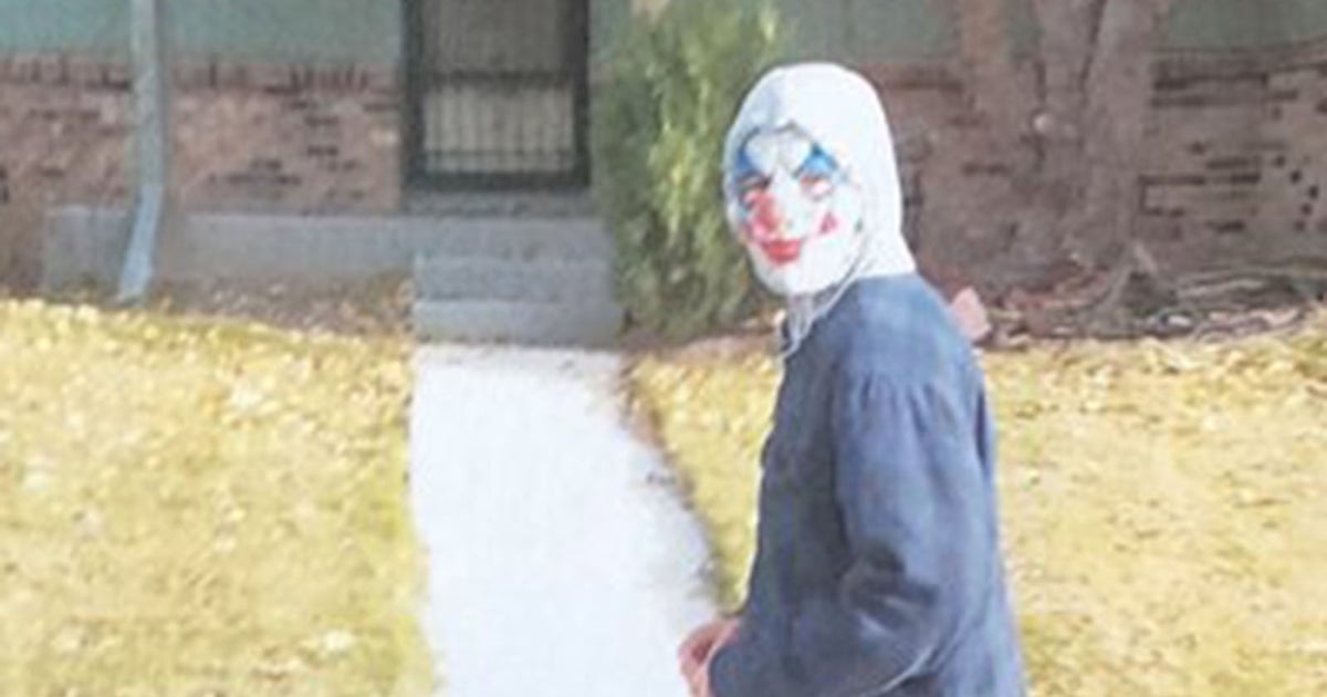 Child Caught Chasing Other Children While Wearing Clown Mask - CBS Colorado