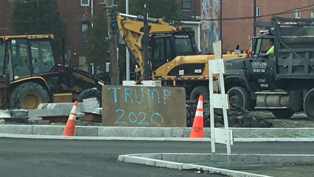 'Unauthorized' Trump 2020 Sign Removed From Sumner Tunnel Entrance ...