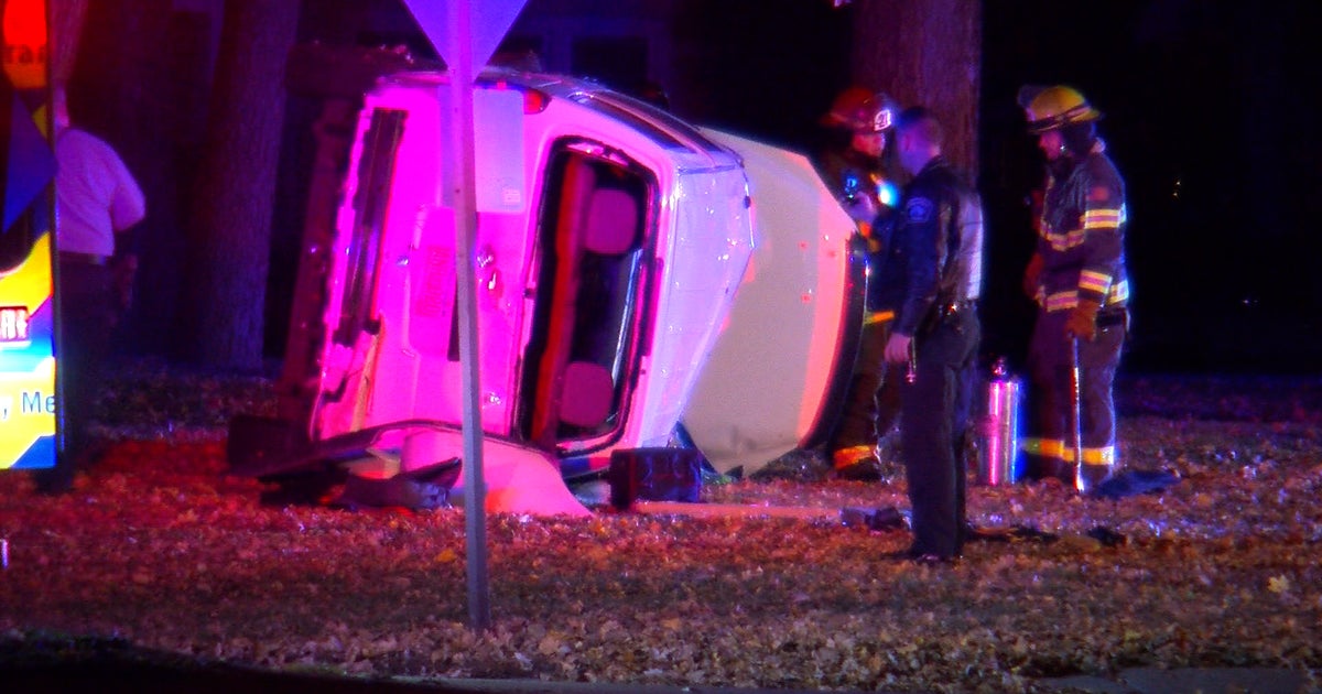 2 Hospitalized After Speeding Minivan Rolls In Minneapolis - CBS Minnesota