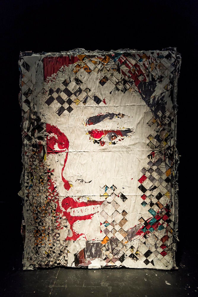The chiseled portraits of street artist Alexandre Farto a.k.a. Vhils