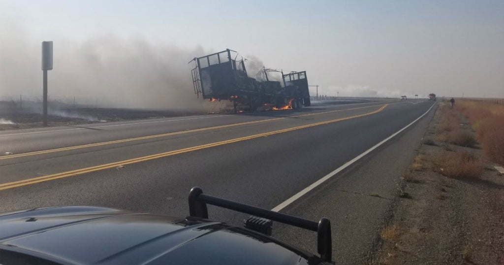 Fire Shuts Down Eastbound Hwy 12 In Solano County - CBS San Francisco