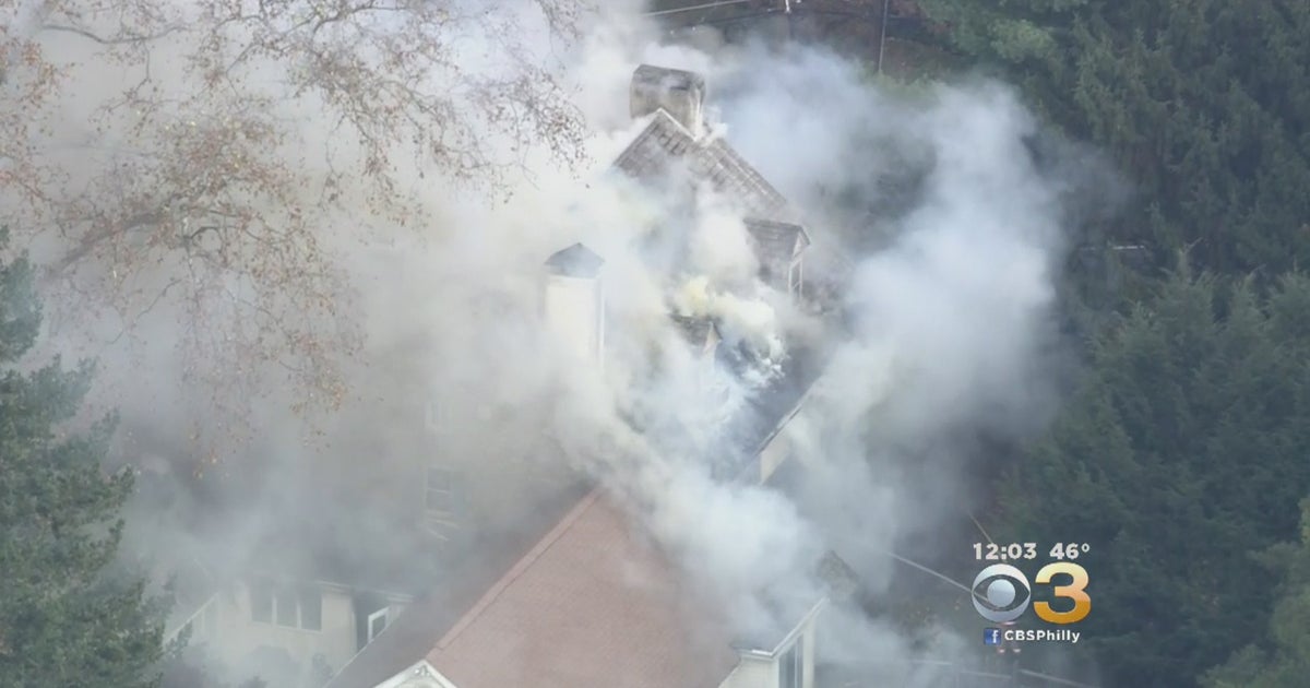 Crews Battle 2-Alarm Fire At Historic Home In Huntingdon Valley - CBS ...
