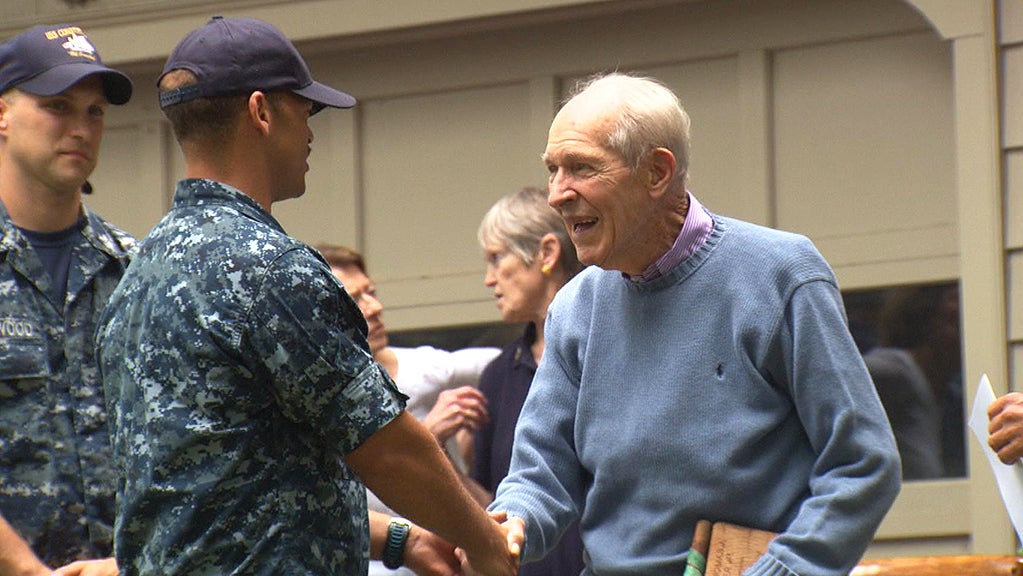 Bravery Of Thomas Hudner Inspires Crew Of New Navy Warship - CBS Boston