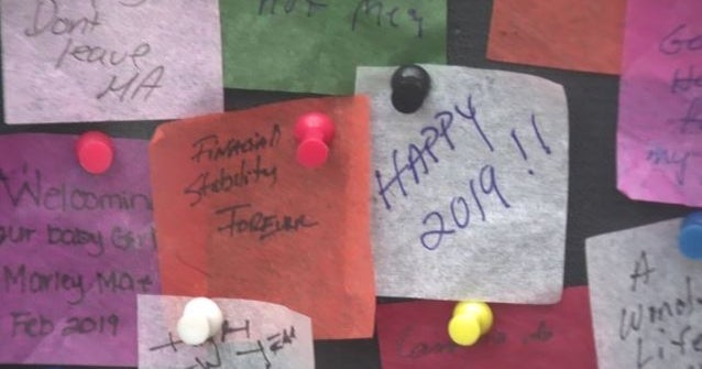 Pop-Up Wishing Wall Opens In Times Square - CBS New York