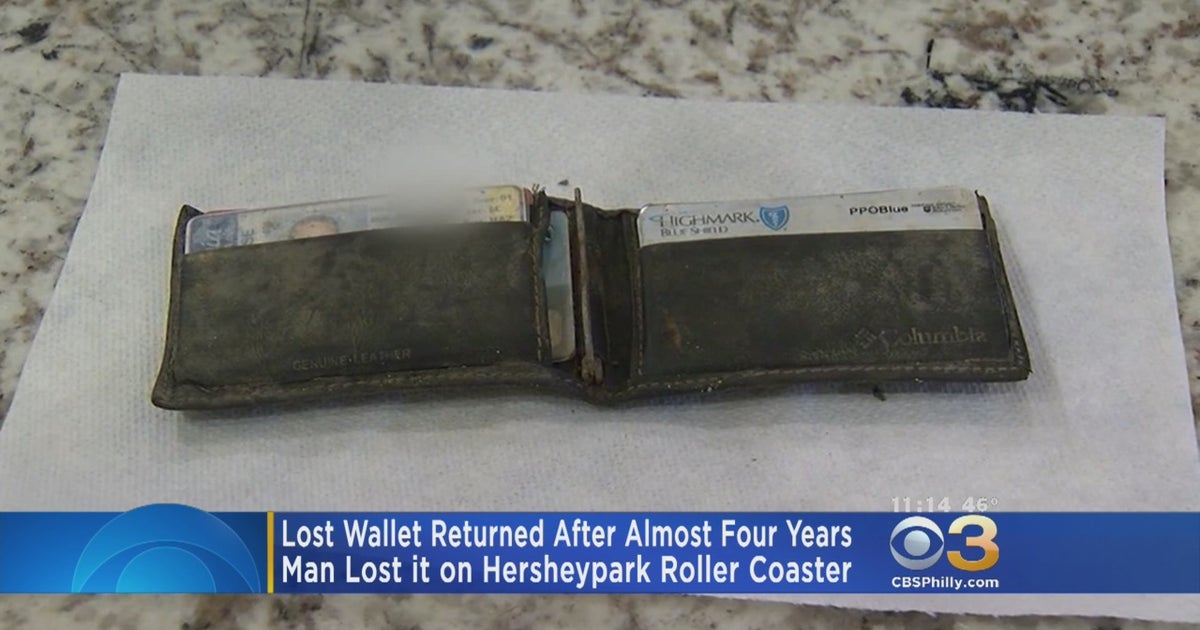 Man's Lost Wallet Found At Hersheypark Nearly 4 Years Later - CBS ...