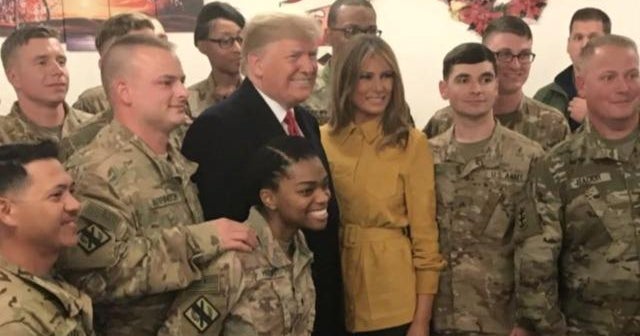 Special Report: President Trump makes surprise visit to U.S troops in ...