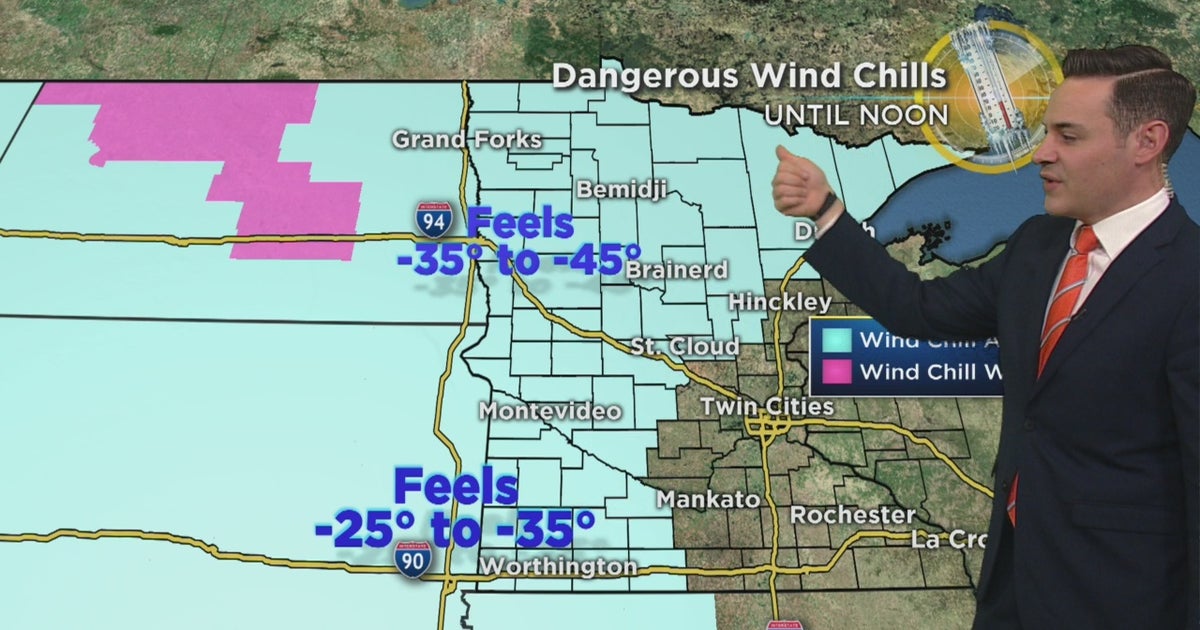 Wind Chill Advisory For Much Of Western, Northern Minnesota - CBS Minnesota