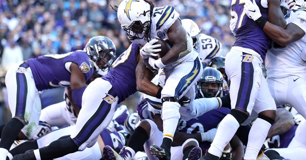 A Look Inside The Chargers' Locker Room: Team Reacts Post-AFC Wild-Card ...