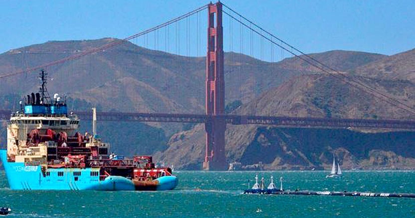 Pacific Ocean Garbage Patch Cleanup Boom Breaks Apart - CBS San Francisco